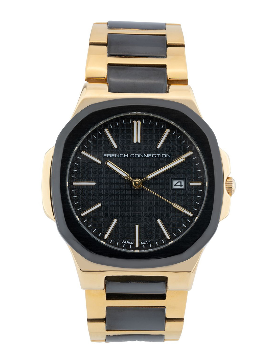 Buy French Connection Men Dial & Stainless Steel Bracelet Style Straps ...