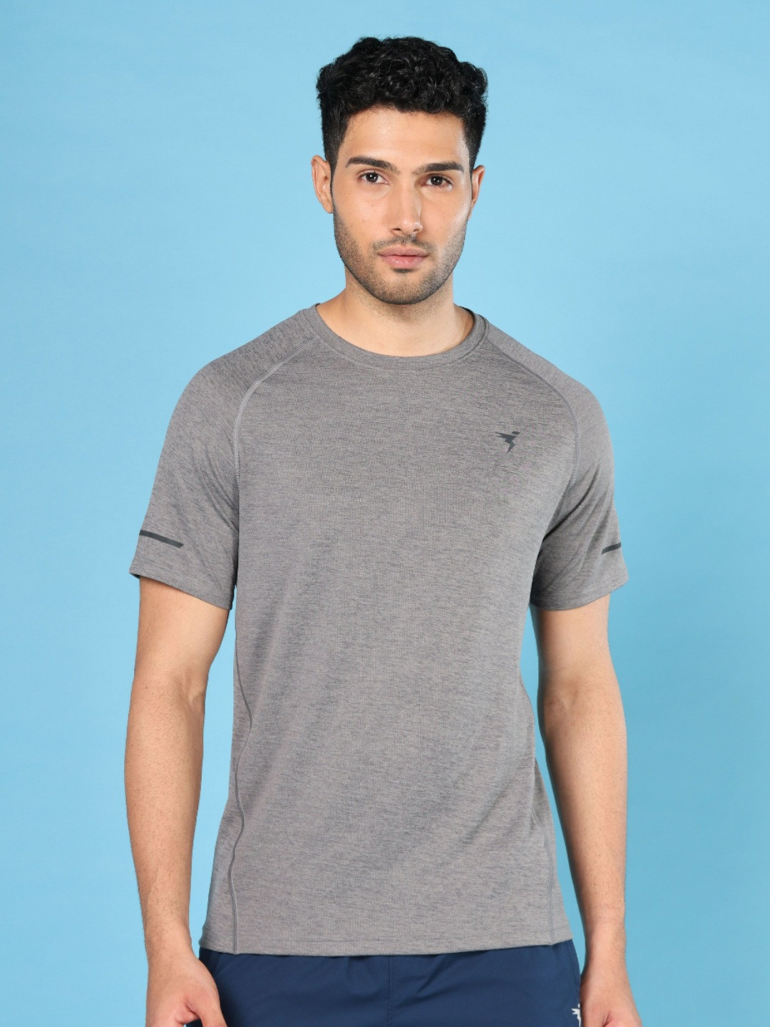 Buy Technosport Men Round Neck Slim Fit Sports T Shirt - Tshirts for ...