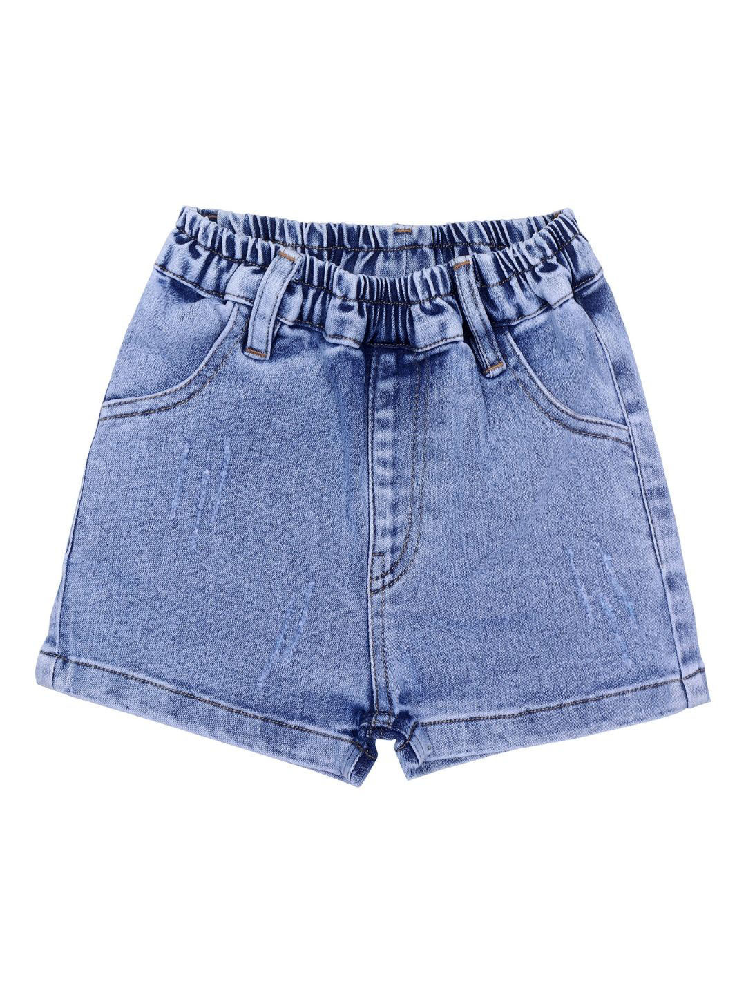 Buy Superminis Girls Relaxed Fit Denim Shorts - Shorts for Girls ...