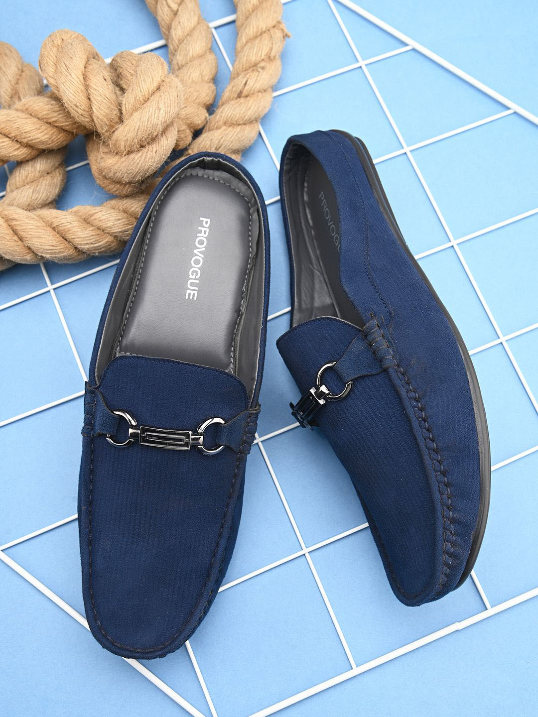 Buy Provogue Men Round Toe Suede Loafers - Casual Shoes for Men ...