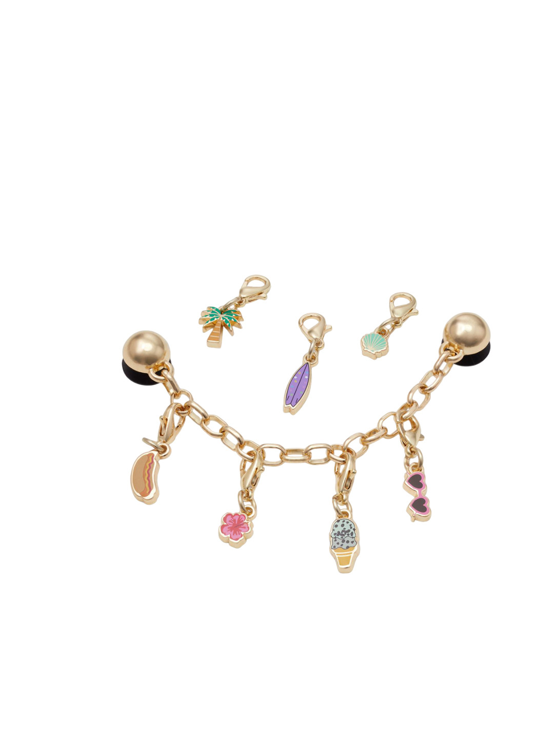 Buy Crocs 5 Pcs Tropical Removable Charm Chain Jibbitz - Jibbitz for ...