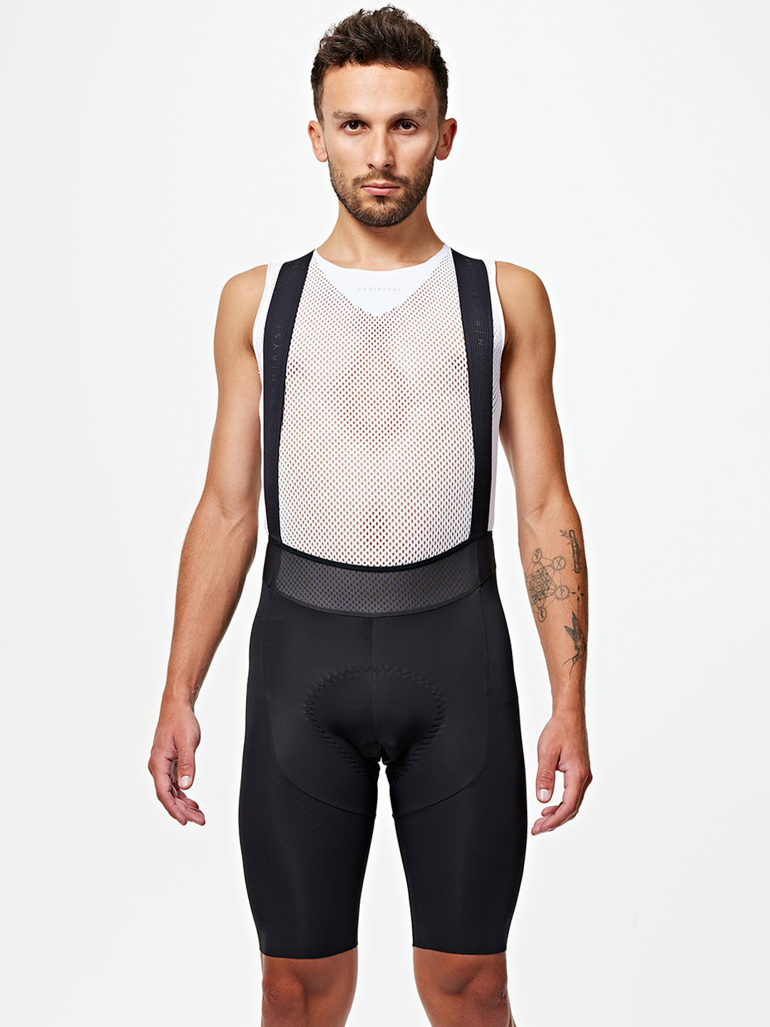 Buy VAN RYSEL By Decathlon Men Black Padded Cycling Bib Shorts ...