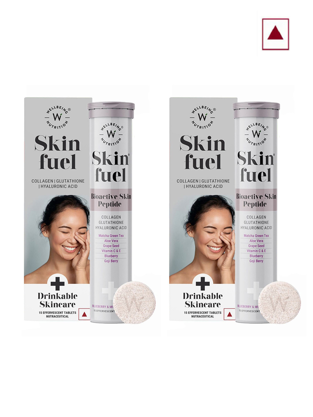 Buy Wellbeing Nutrition Skin Fuel Tablets With Glutathione & Hyaluronic ...