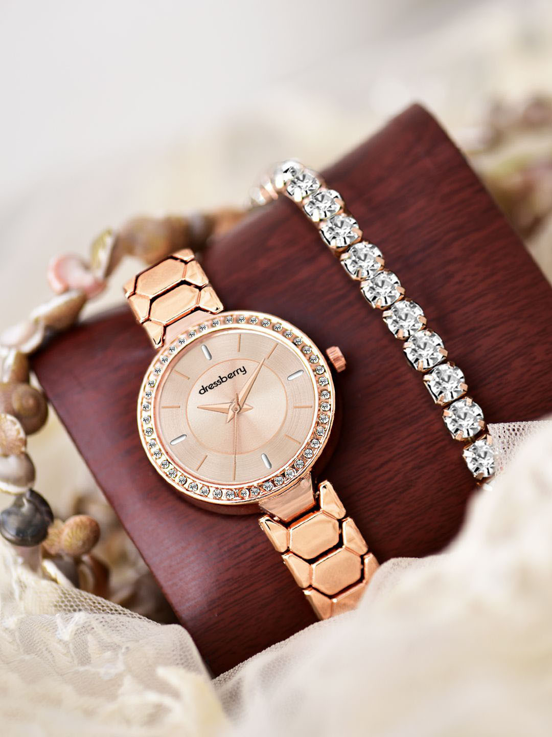 Buy DressBerry Women Watch Gift Set DBWJ24 Set 16 - Watch Gift Set for ...