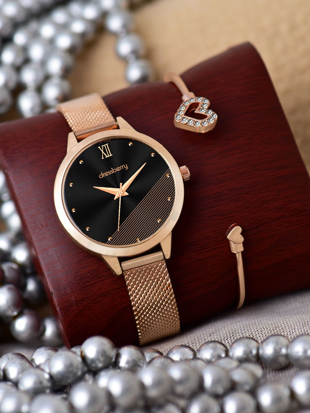 Buy DressBerry Women Watch Gift Set DBWJ24 Set 05 - Watch Gift Set for ...