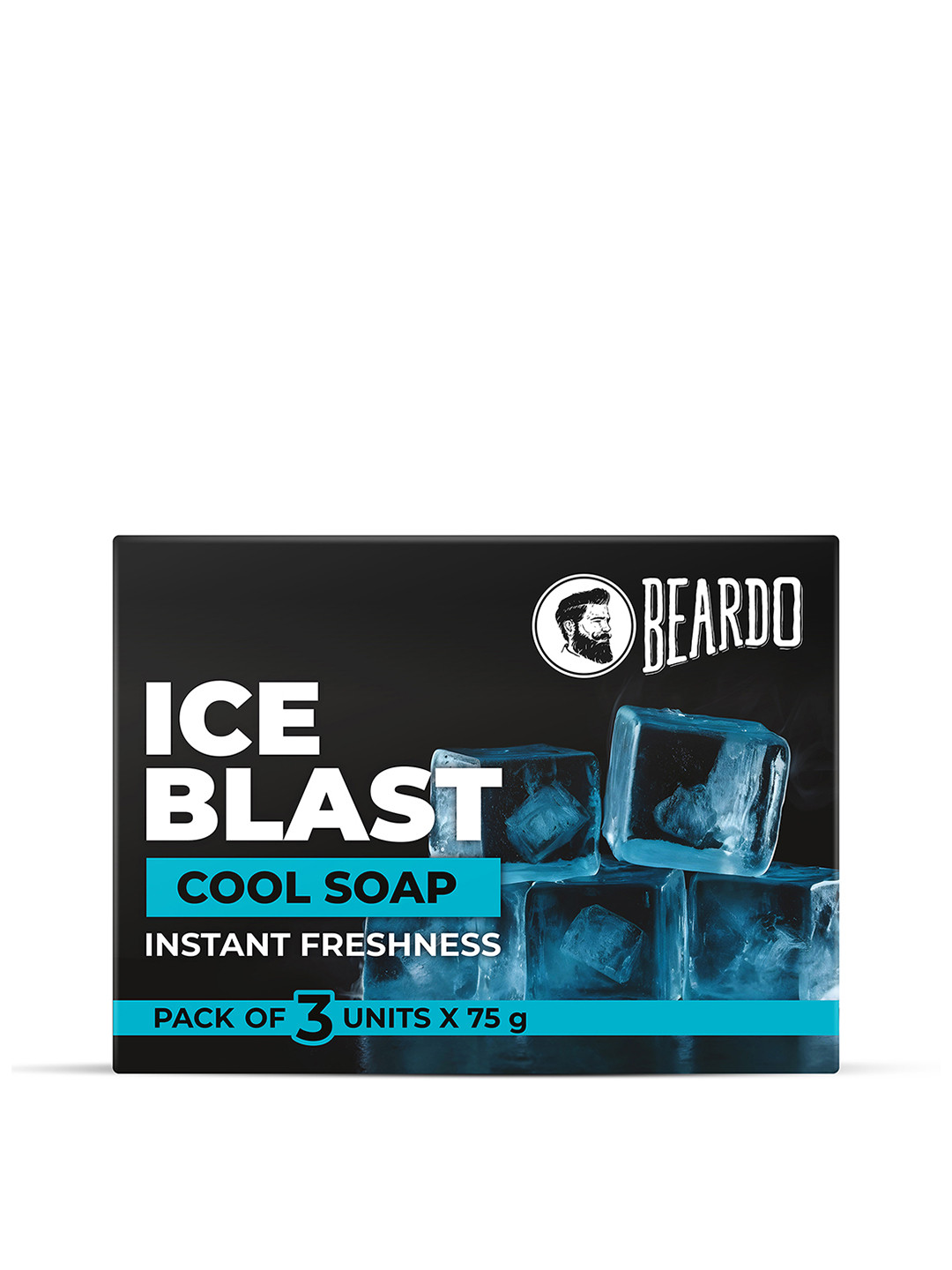 Buy BEARDO Set Of 3 Ice Blast Soap For Instant Freshness & Cooling 75 G ...