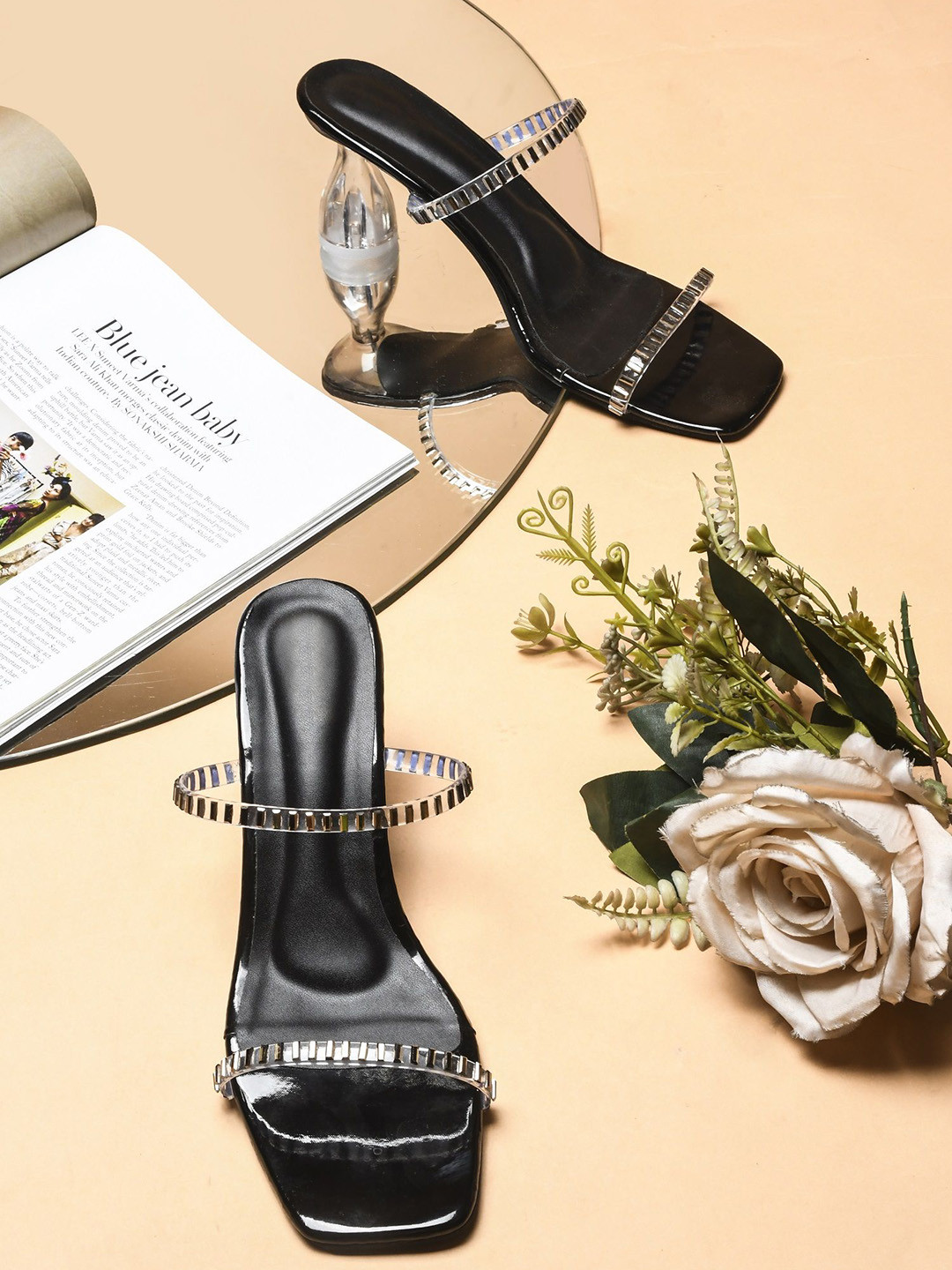 Buy Try Me Stiletto Heeled Embellished Sandals - Heels for Women ...