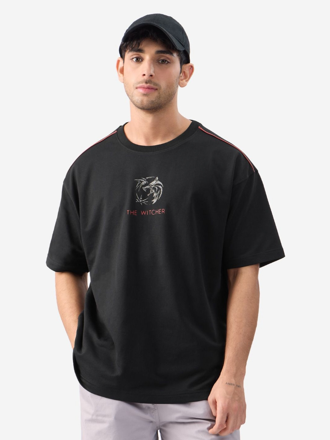 Buy The Souled Store Men The Witcher Printed Oversized Pure Cotton T ...