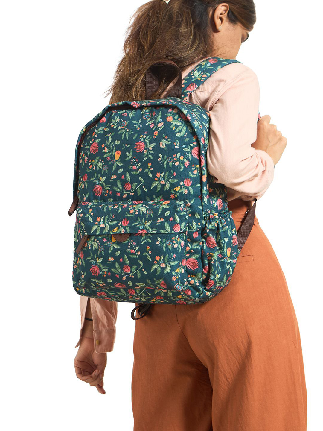 Buy TEAL BY CHUMBAK Women Graphic Backpack - Backpacks for Women ...