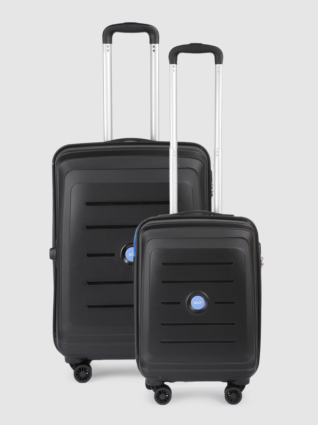Buy VIP CORSA Set Of 2 Textured Hard Sided Trolley Suitcase - Trolley ...