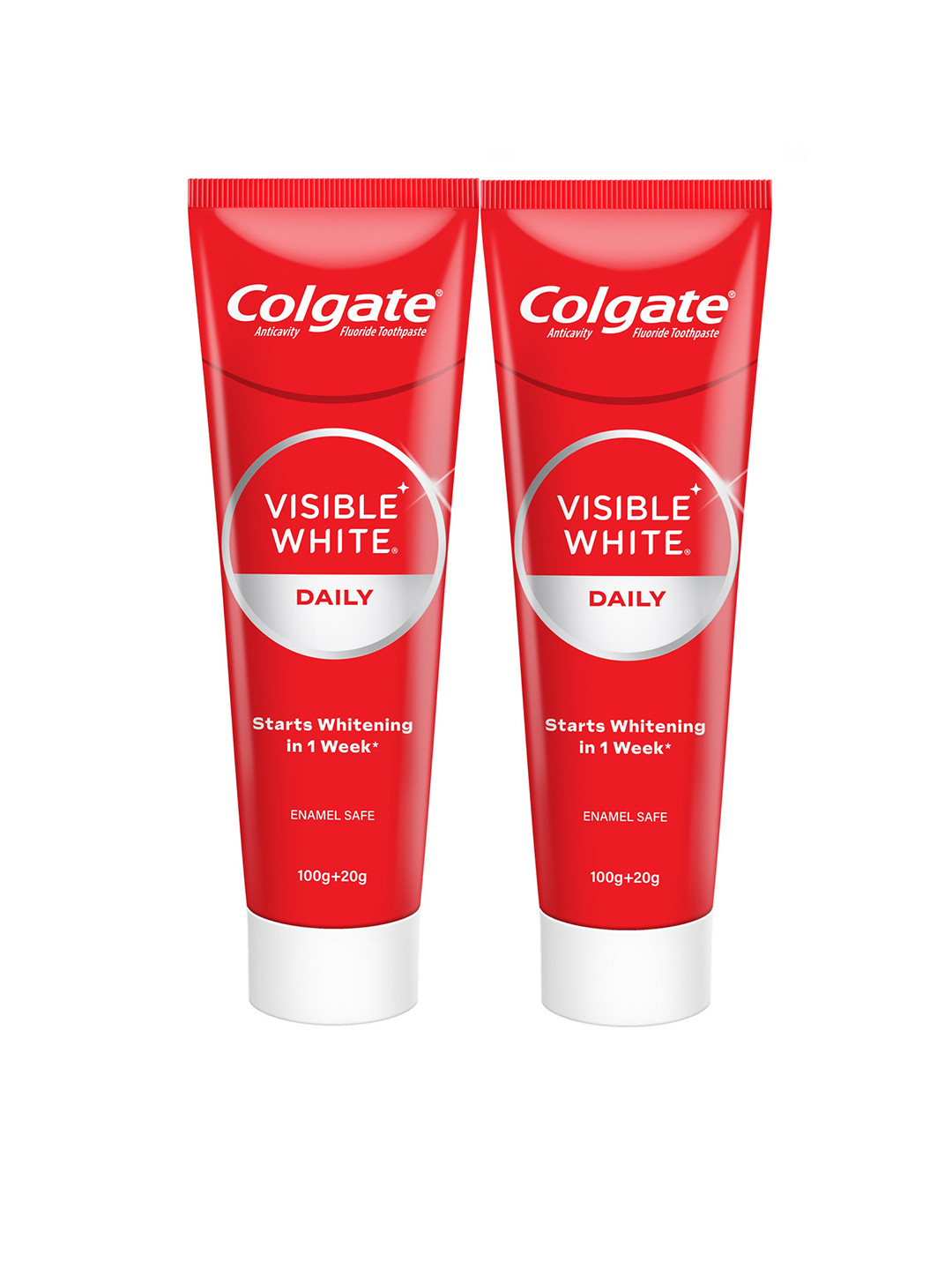 Buy Colgate Set Of 2 Visible White Sparkling Mint Teeth Whitening ...