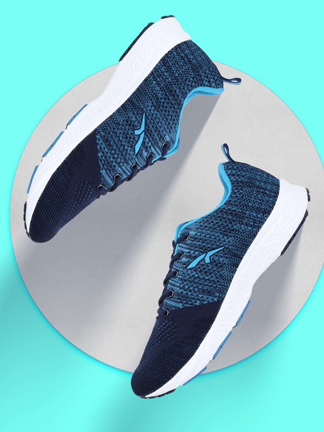 Buy FURO By Red Chief Men Navy Blue Mesh Mid Top Running Shoes - Sports ...