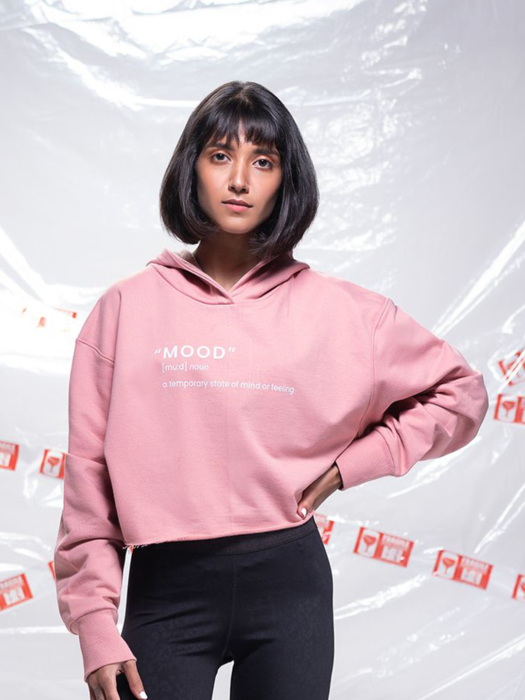 Buy Exhale Label The Aastha Unisex Cotton Typographic Oversized Fit ...