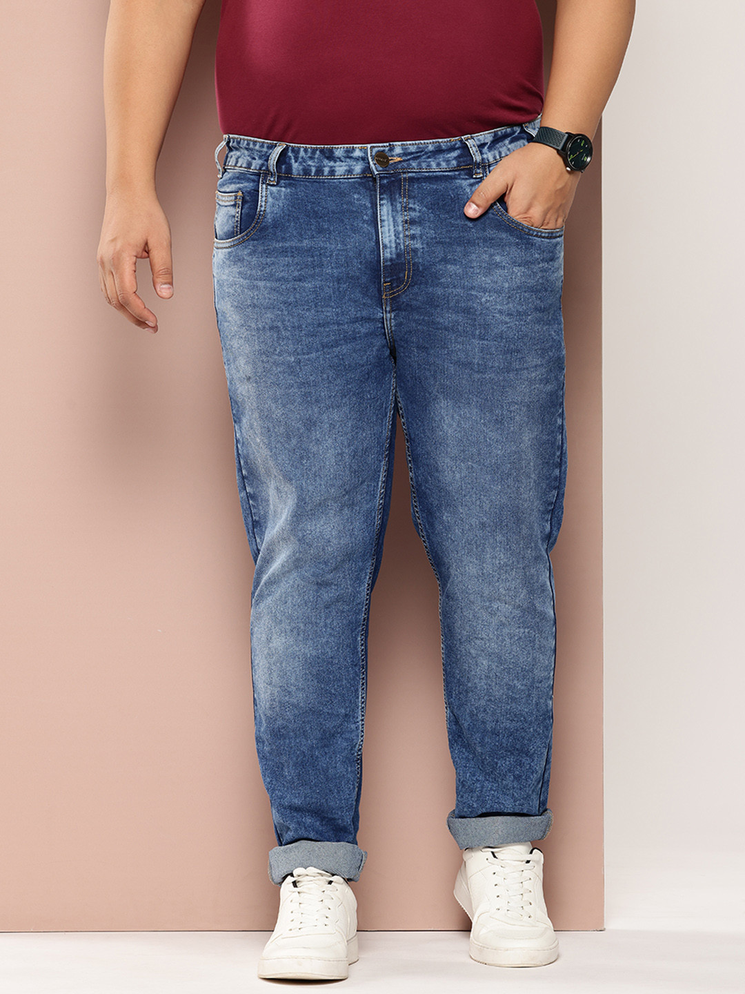 Buy Sztori Plus Size Men Stretchable Slim Fit Jeans - Jeans for Men ...