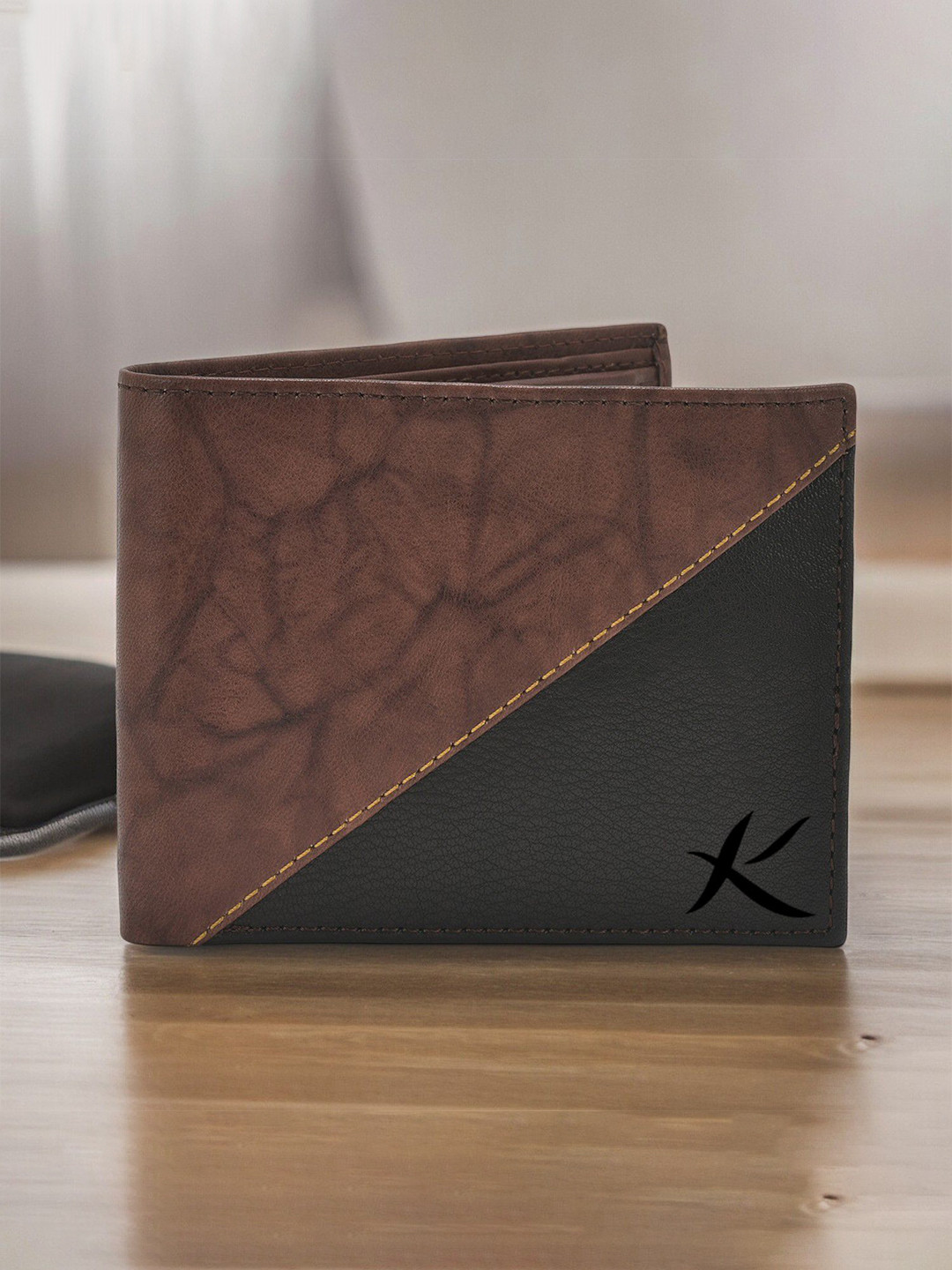 Buy Kastner Men Colourblocked Leather Two Fold Wallet - Wallets for Men ...