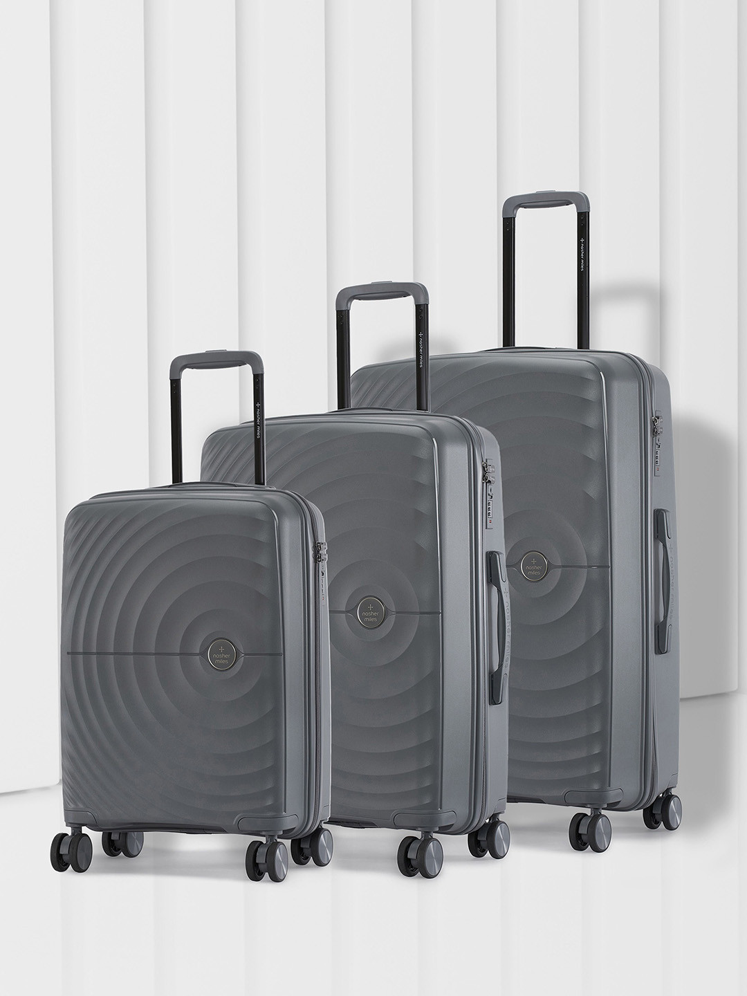 Buy Nasher Miles 3Pcs Hard Sided Trolley Bags - Trolley Bag for Unisex ...