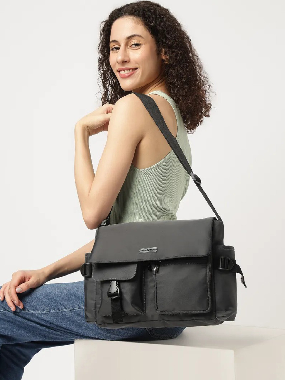 Buy Fastrack Women Structured Sling Bag With Applique - Handbags for ...