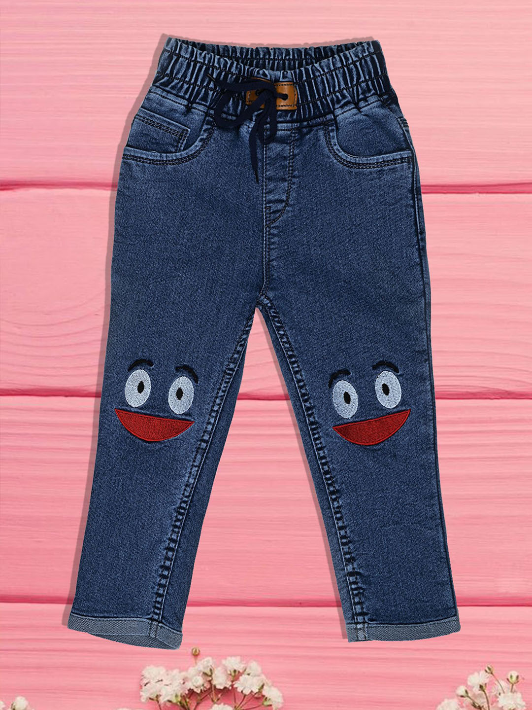 Buy F2M Girls Embroidered High Waist Jeans - Jeans for Girls 30144156 ...