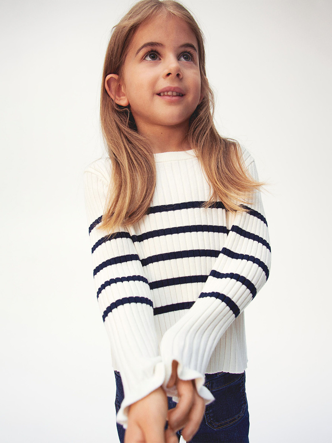 Buy H&M Girls Rib Knit Jumper - Sweaters for Girls 30144878 | Myntra