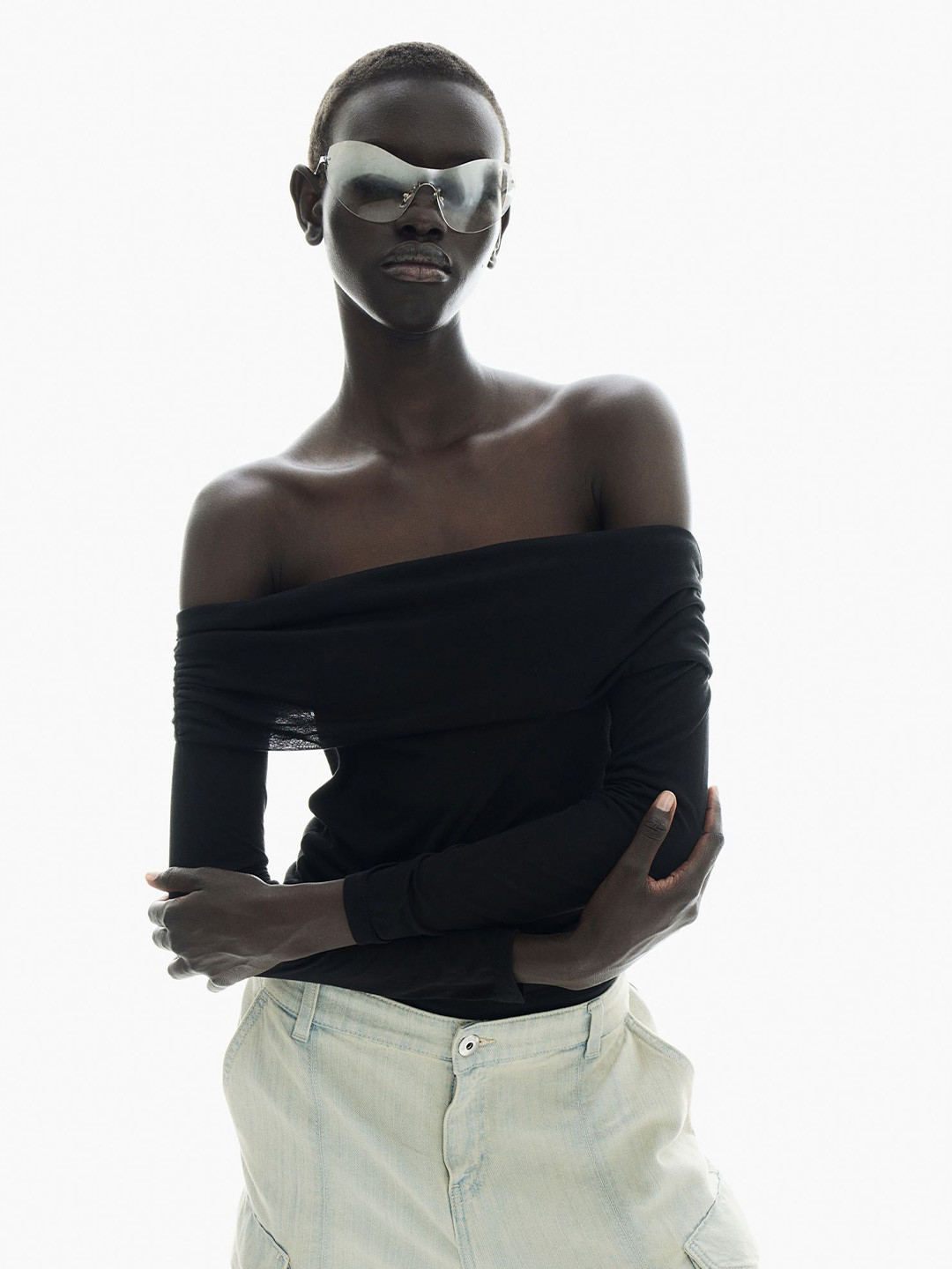 Buy H&M Sheer Off Shoulder Tops - Tops for Women 30145467 | Myntra