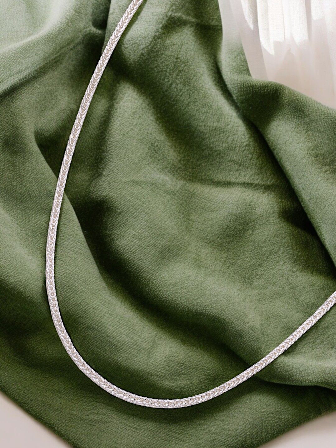 Buy Taraash Men 925 Sterling Silver Authentic Fox Tail Chain - Necklace ...