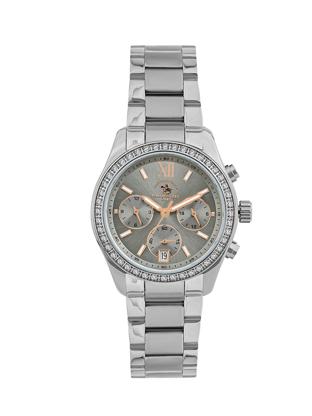 Buy SANTA BARBARA POLO & RACQUET CLUB Women Round Dial Quartz Watch SB ...