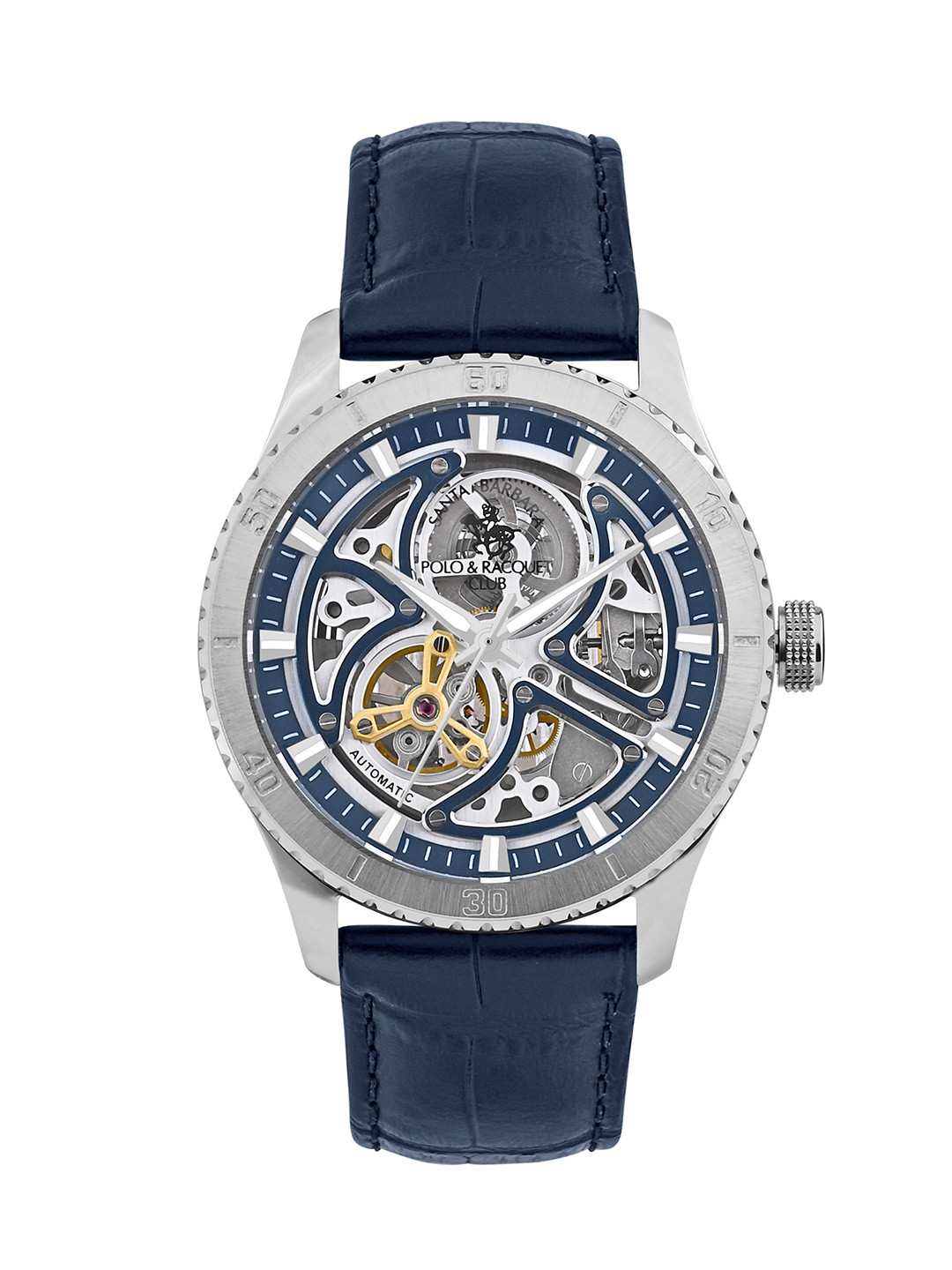 Buy SANTA BARBARA POLO & RACQUET CLUB Men Round Dial Automatic Watch SB ...