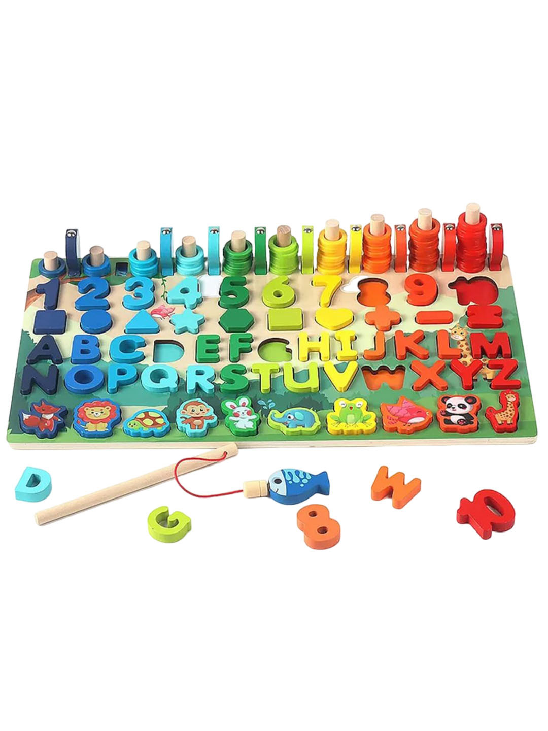 Buy Kidology Kids Green 7 In 1 Wooden Puzzle Toys Board Game Set ...