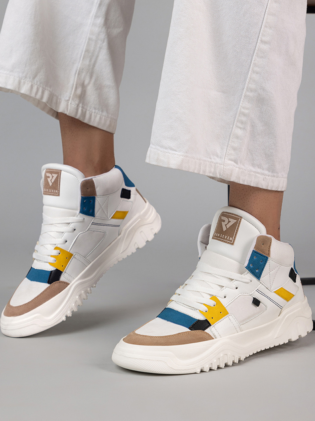 Buy RUN SEVEN Men Colourblocked Sneakers - Casual Shoes for Men ...