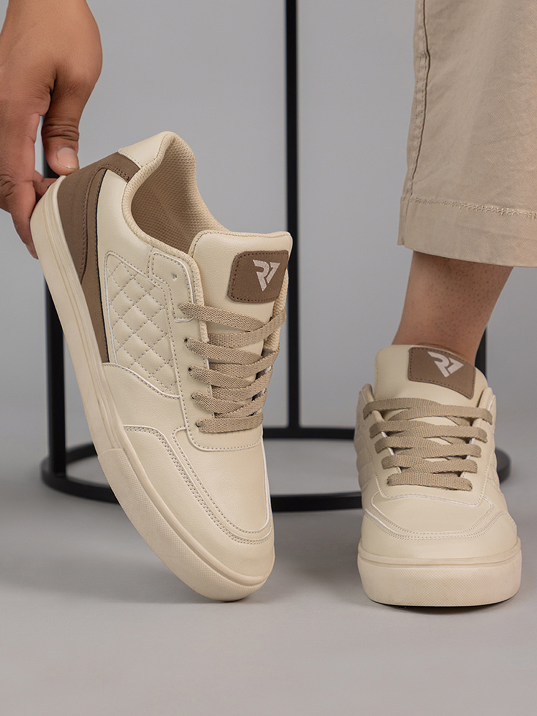 Buy RUN SEVEN Men Textured PU Lightweight Lace Ups Sneakers - Casual ...