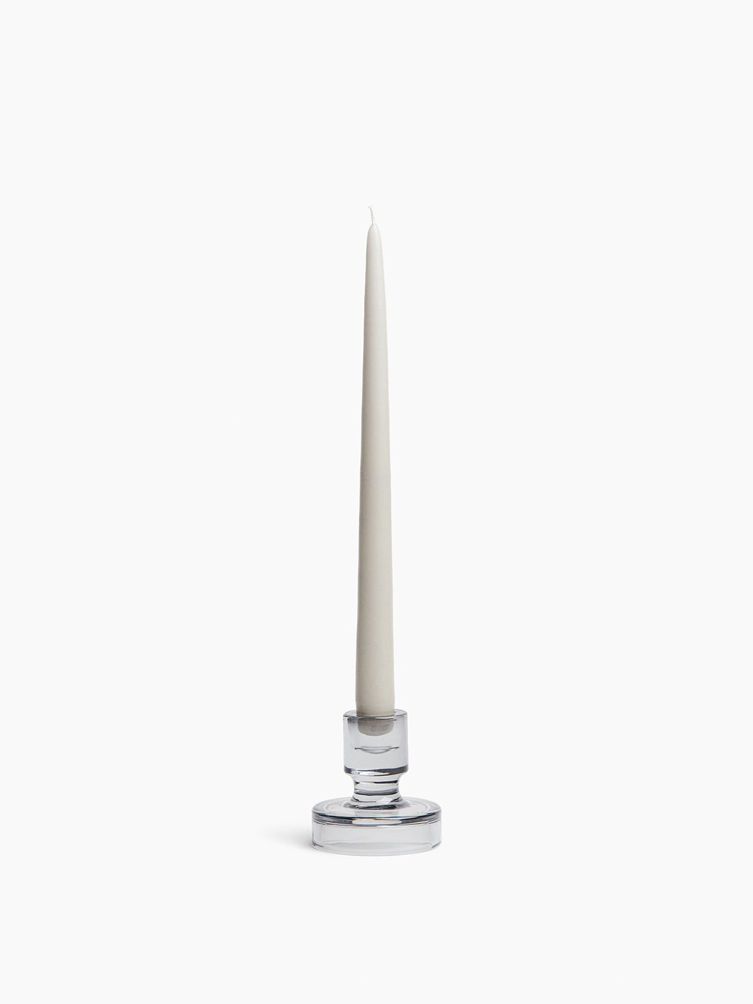 Buy H&M Grey Small Glass Candlestick - Candle Holders for Unisex ...