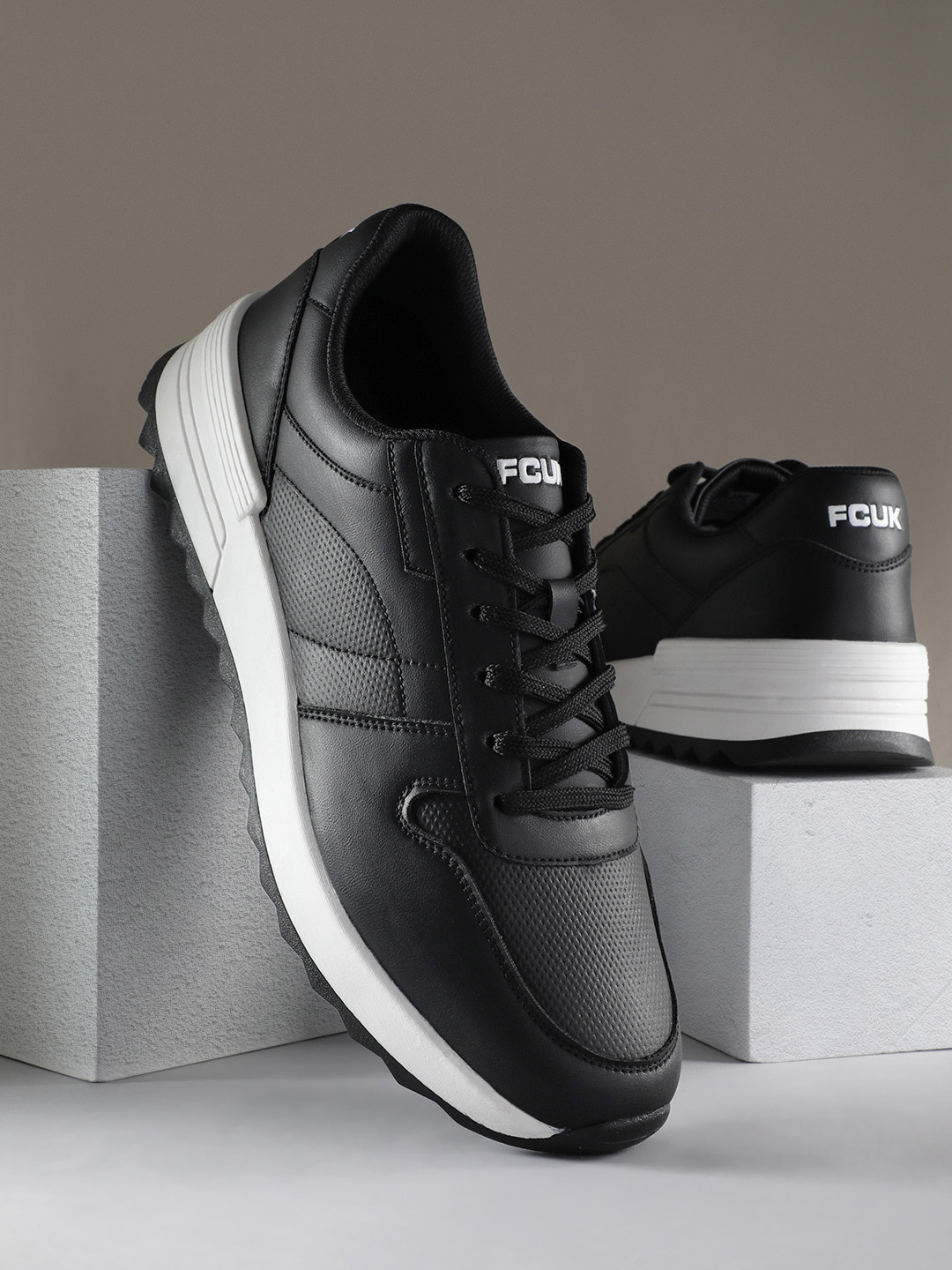 Buy FCUK Men Contrast Sole Sneakers - Casual Shoes for Men 30156221 ...