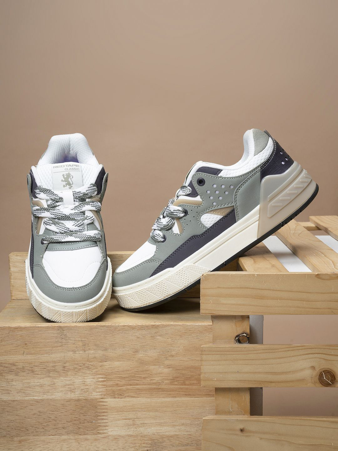 Buy Red Tape Men Colorblocked PU Sneakers - Casual Shoes for Men ...