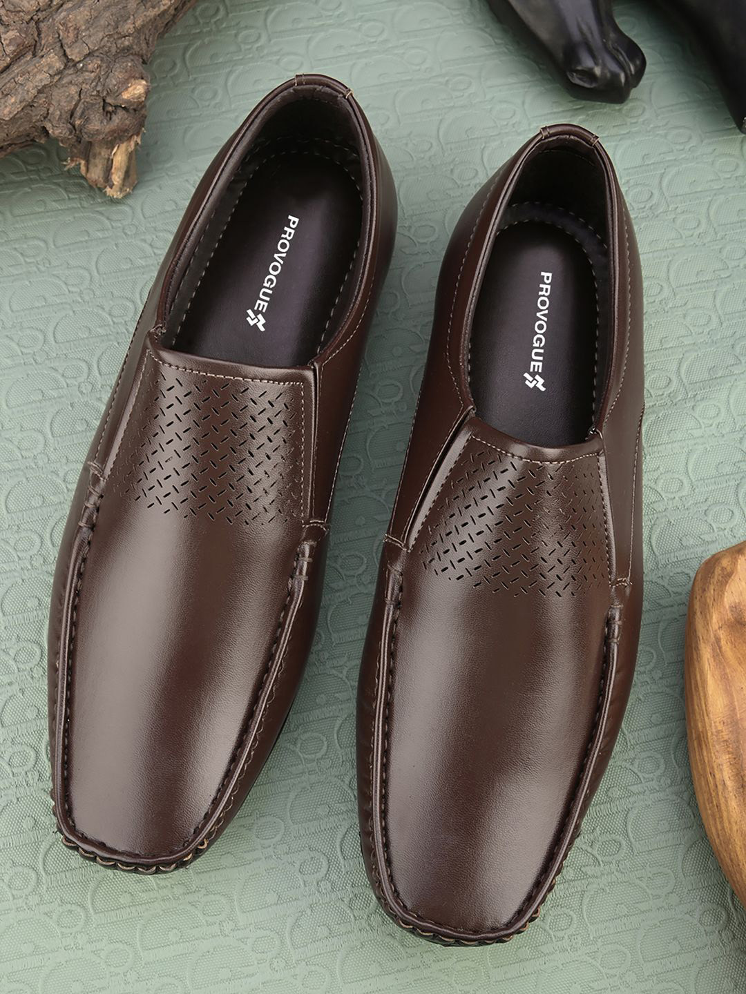 Buy Provogue Men Square Toe Formal Slip On Shoes - Formal Shoes for Men ...