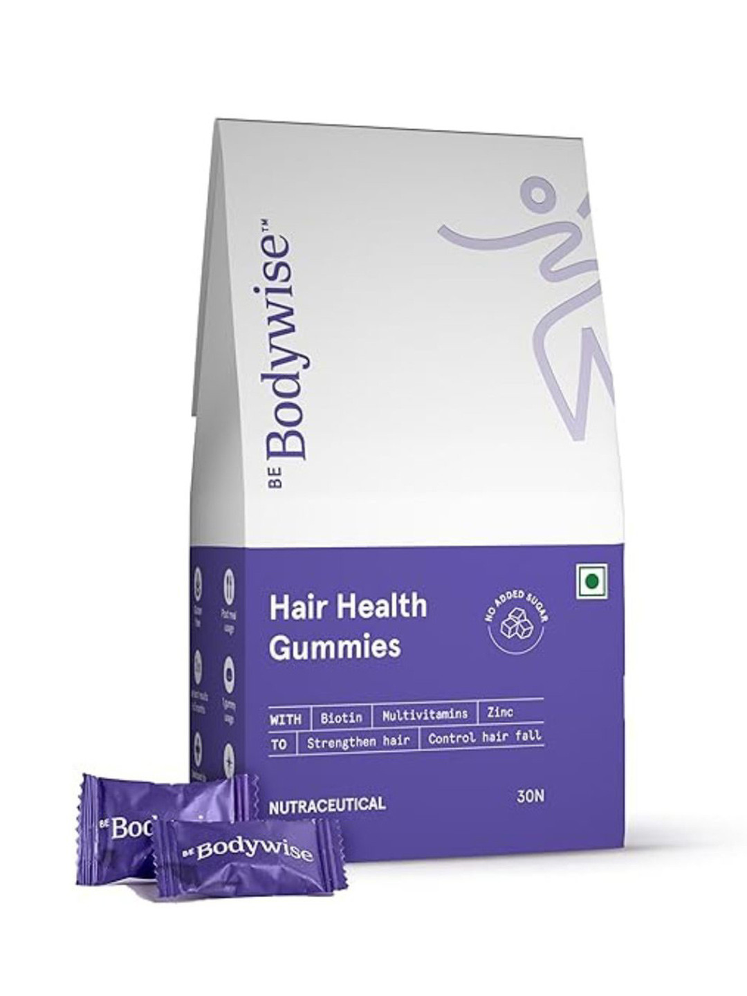 Buy Be Bodywise Hair Health Gummies For Shinier Hair 30 Gummies - Hair ...