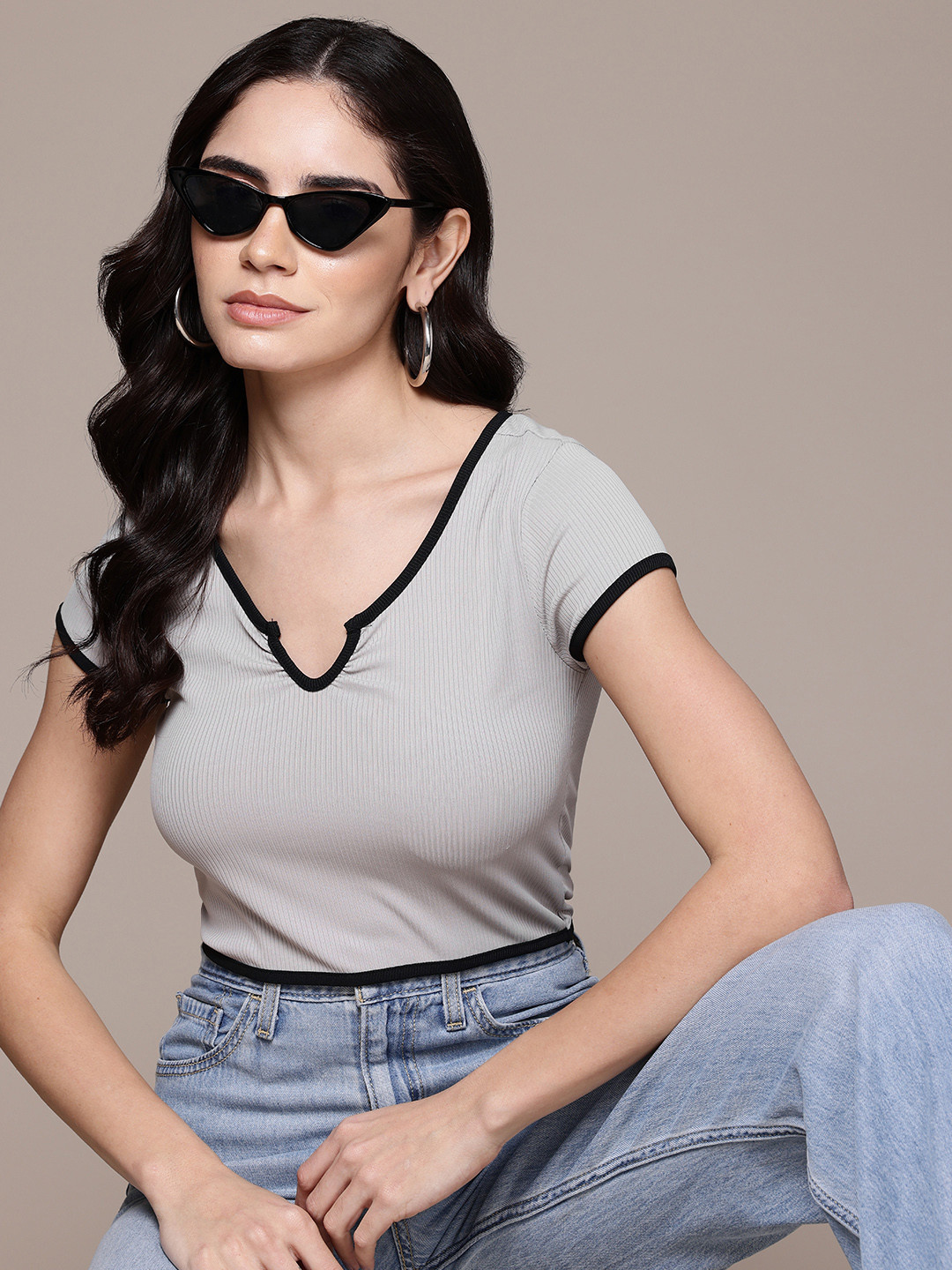 Buy The Roadster Lifestyle Co. Ribbed Top - Tops for Women 30162078 ...