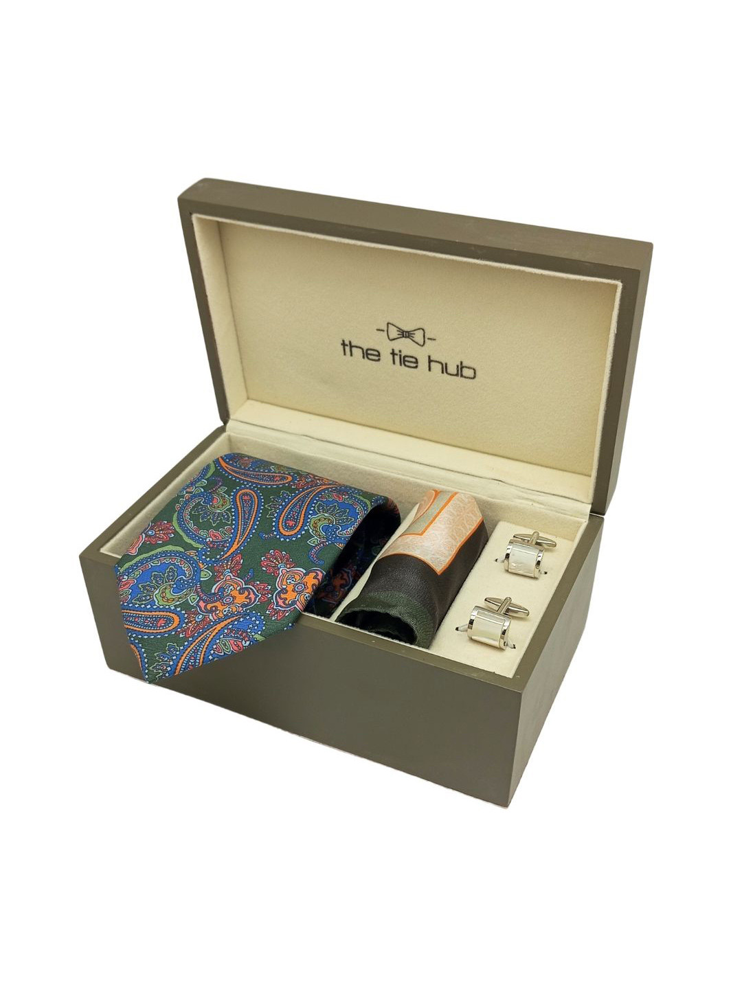 Buy The Tie Hub Men Accessory Gift Set Of Necktie With Pocket Square ...