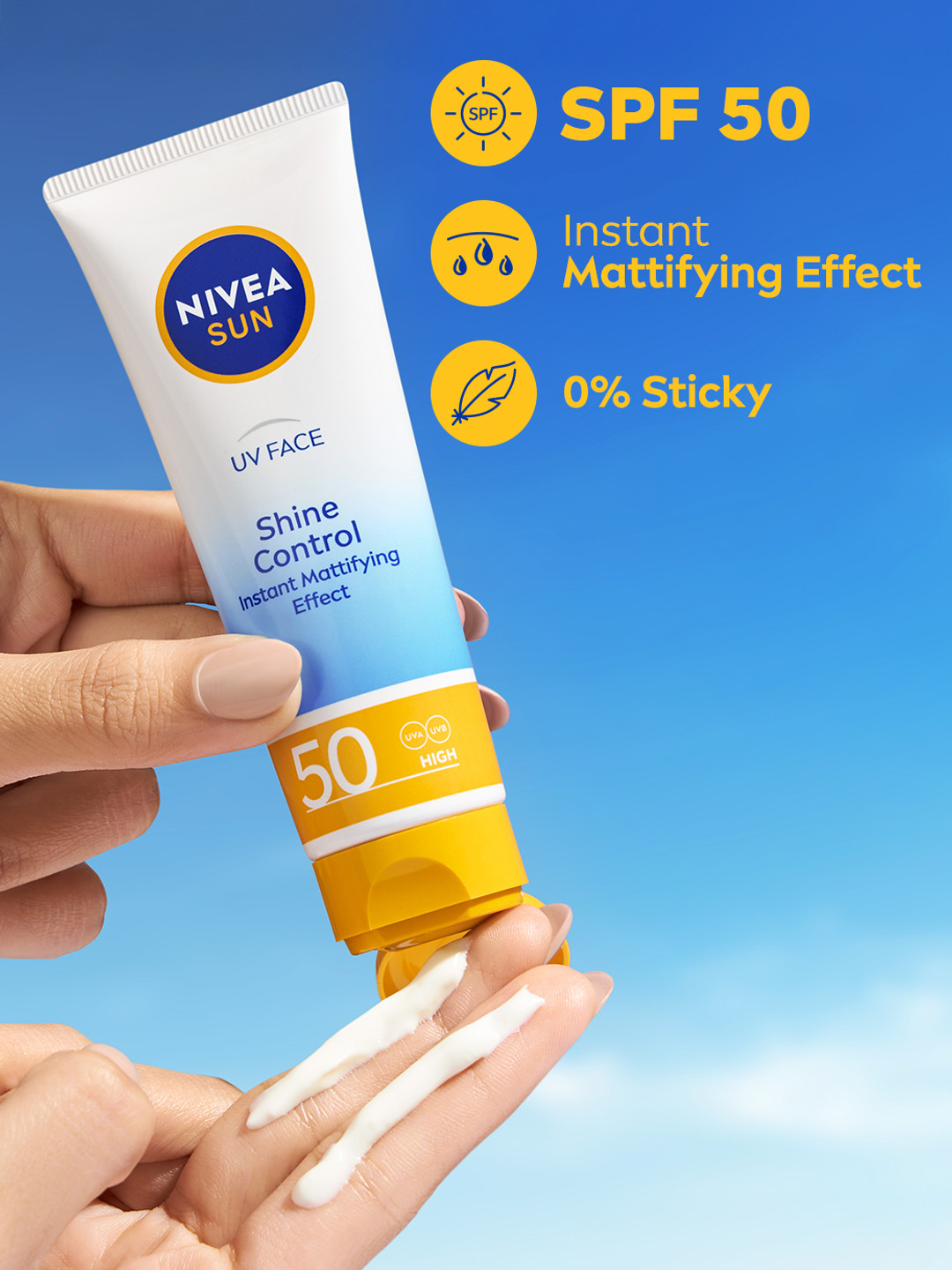 Buy Nivea Sun Shine Control UV Face SPF50 Sun Screen 50 Ml - Face ...