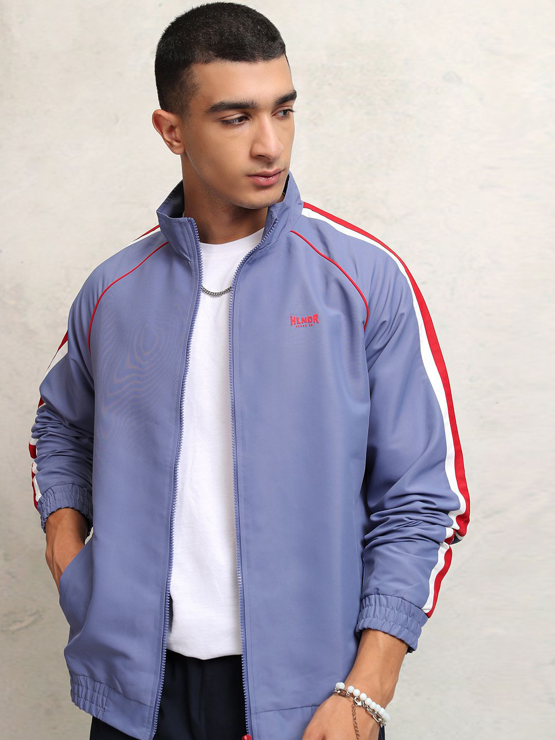 Buy HIGHLANDER Men Mock Collar WindCheater Jacket - Jackets for Men ...