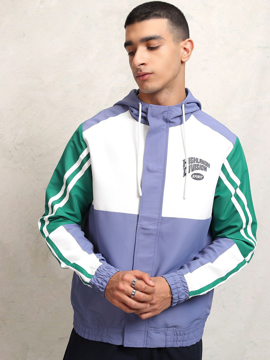 Buy HIGHLANDER Men Hooded Wind Cheater Jacket - Jackets for Men ...