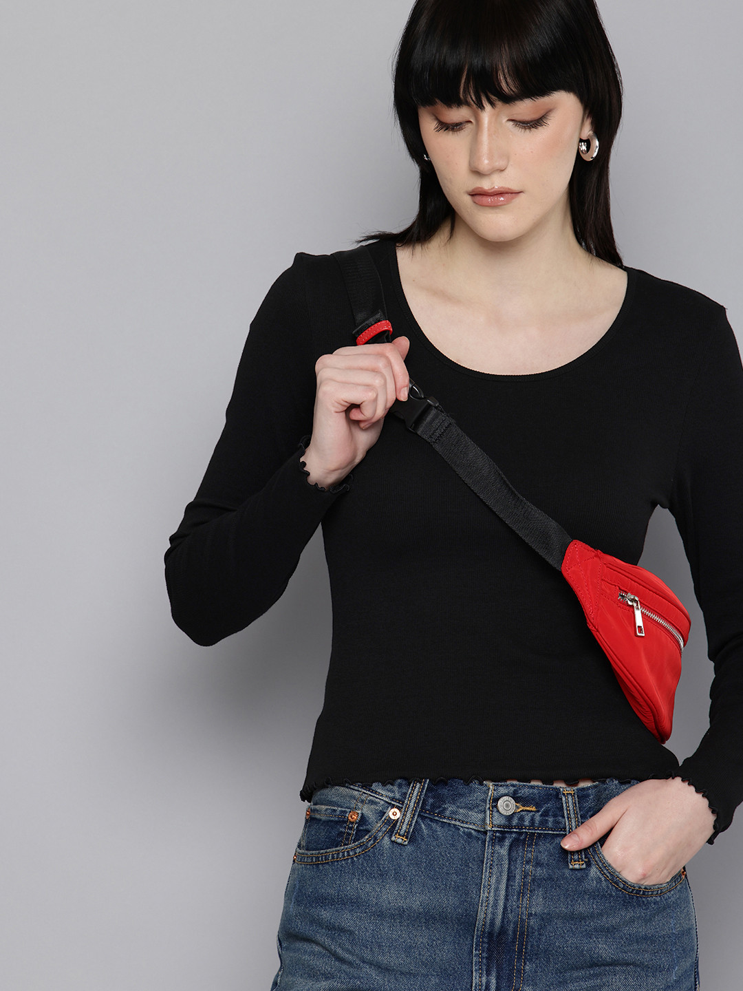 Buy Levis Long Sleeves Ribbed Top - Tops for Women 30188956 | Myntra