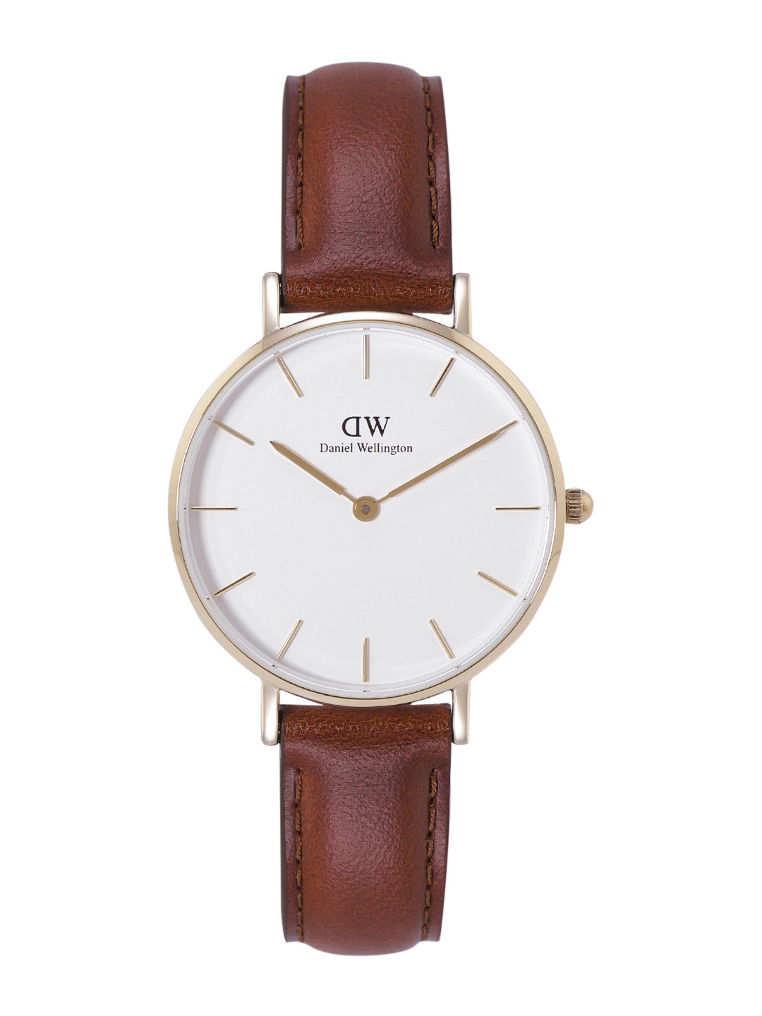 Buy Daniel Wellington Women Stainless Steal Dial & Leather Straps ...