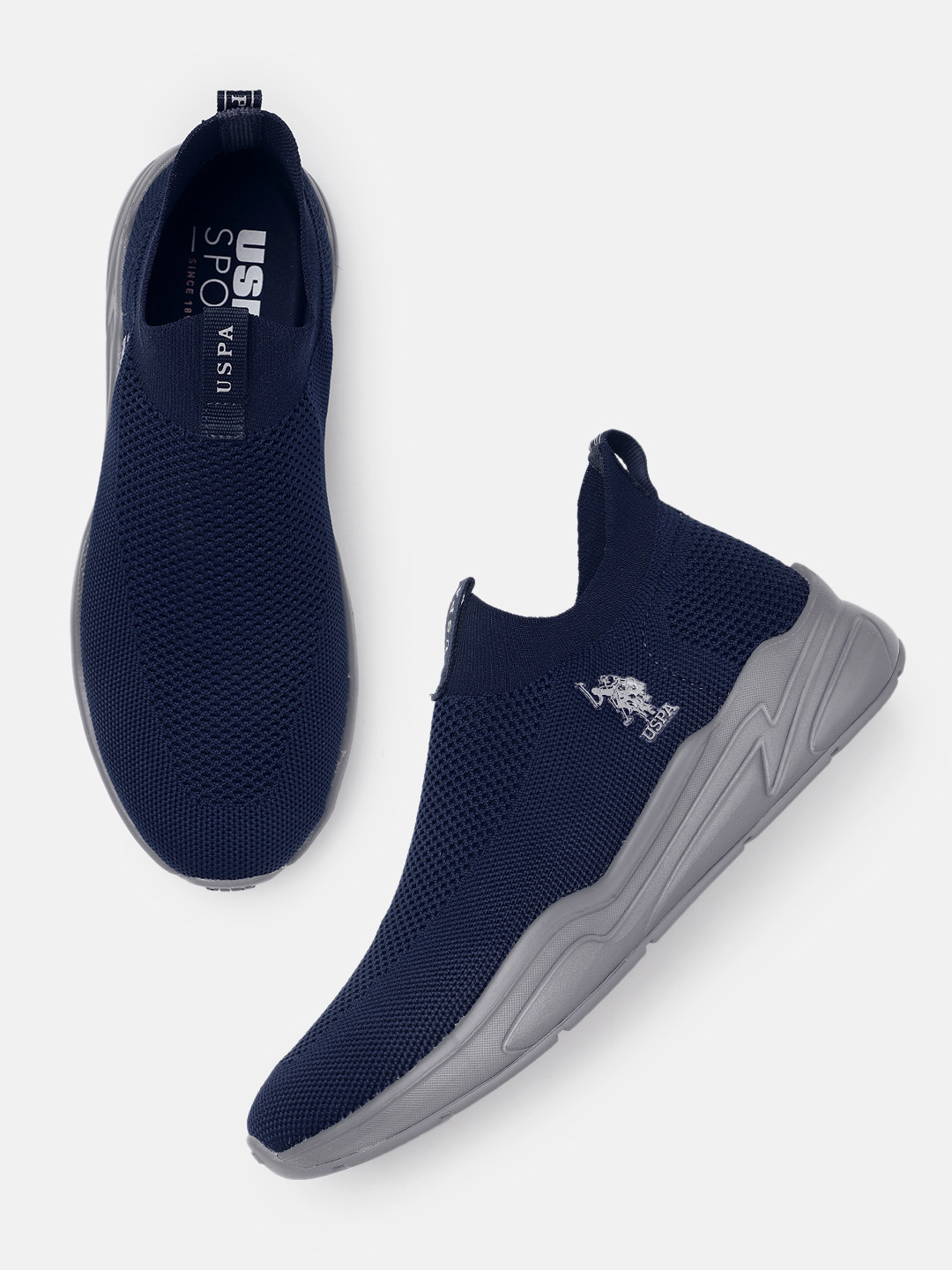 Buy U.S. Polo Assn. Men Duncun 5.0 Nvy Uspa Sport Slip On Sneaker ...