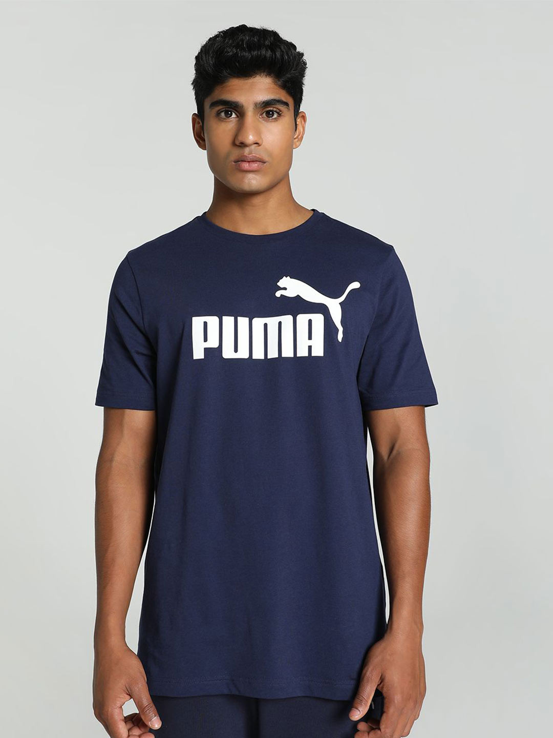 Buy Puma Logo Printed Cotton T Shirt - Tshirts for Men 30193652 | Myntra