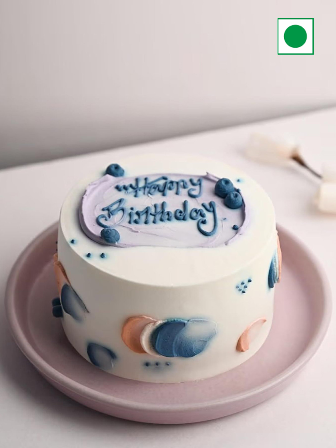 Buy Floweraura Chocolate Flavour Eggless Round Shape Cake 300g - Cake ...