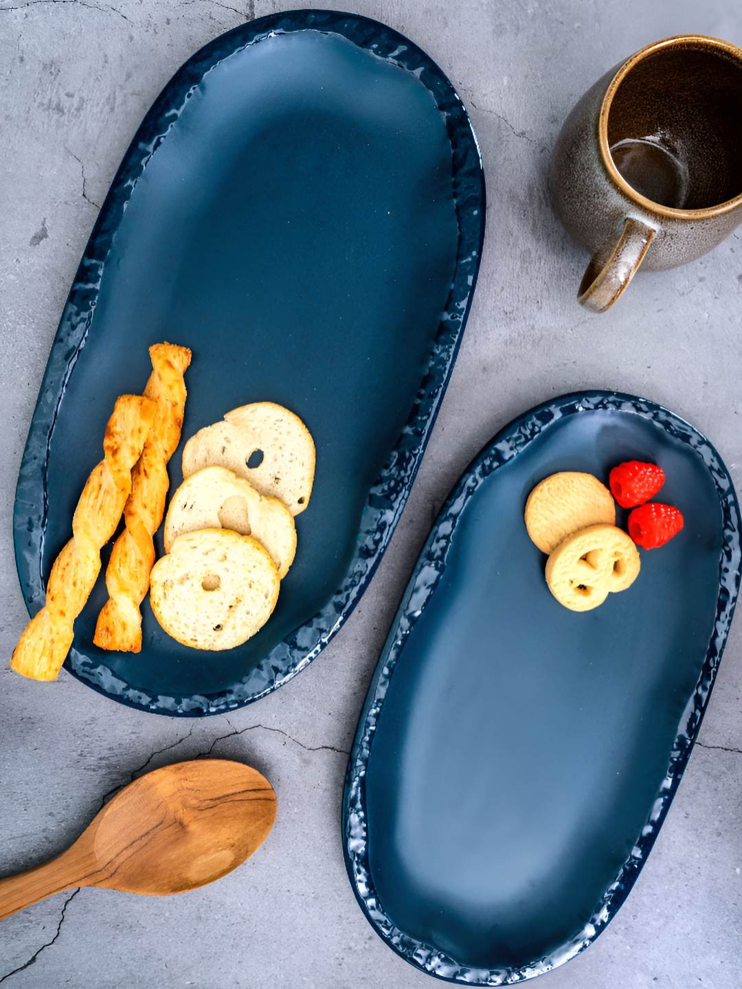 Buy Stehlen Blue 2 Pieces Melamine Plates - Plates for Unisex 30198844 ...