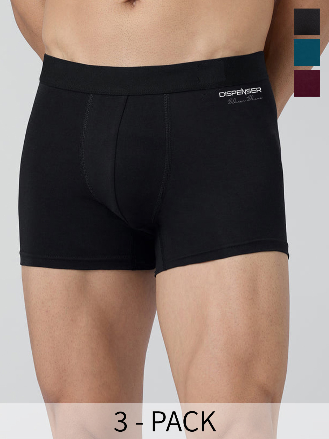 Buy DISPENSER Men Pack Of 3 Breathability Trunks P1 TRUNK AIRFORCE ...