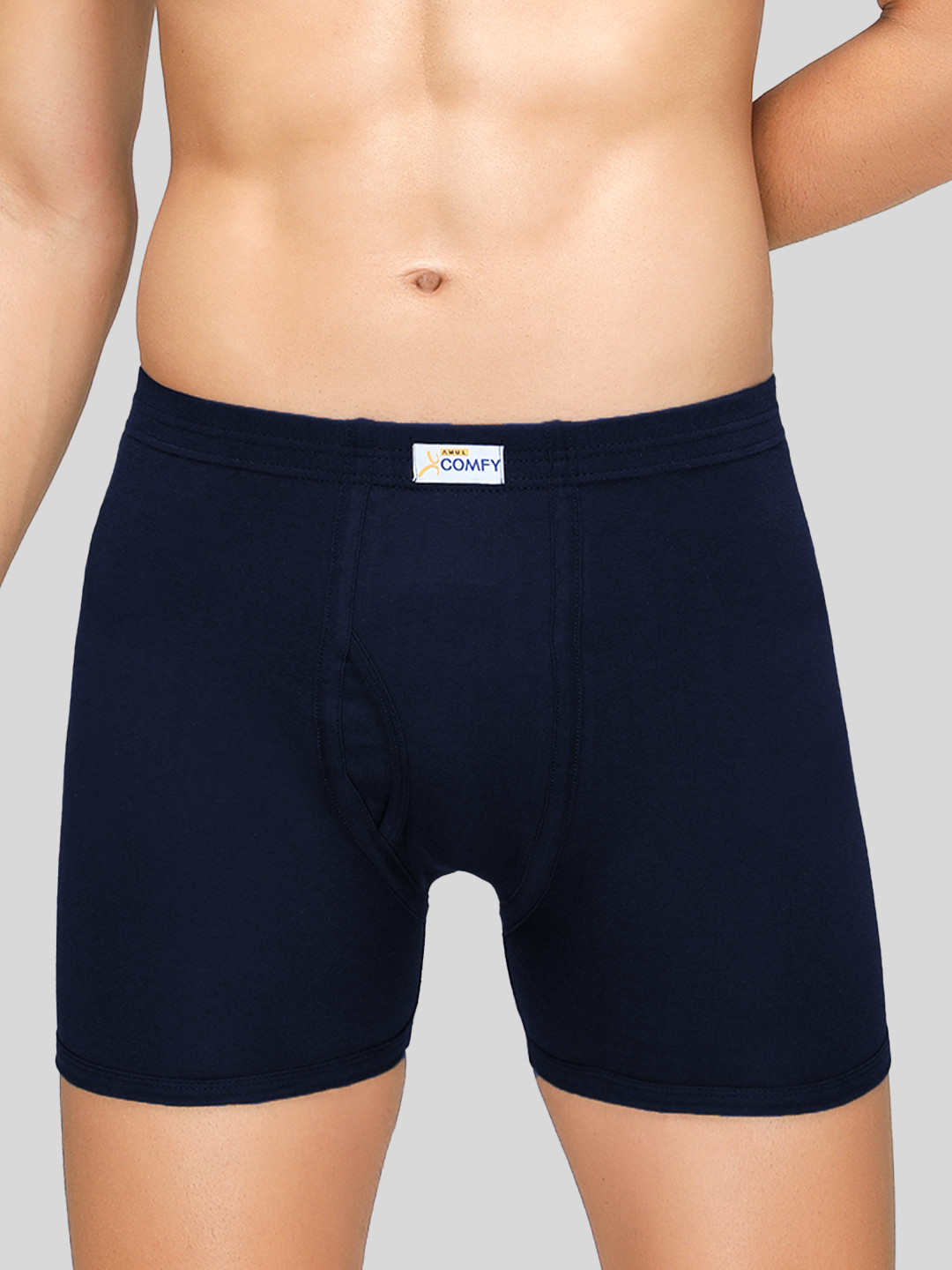 Buy AMUL COMFY Pure Cotton Breathability Trunks AC FCTRIE NVY XS 1PC ...