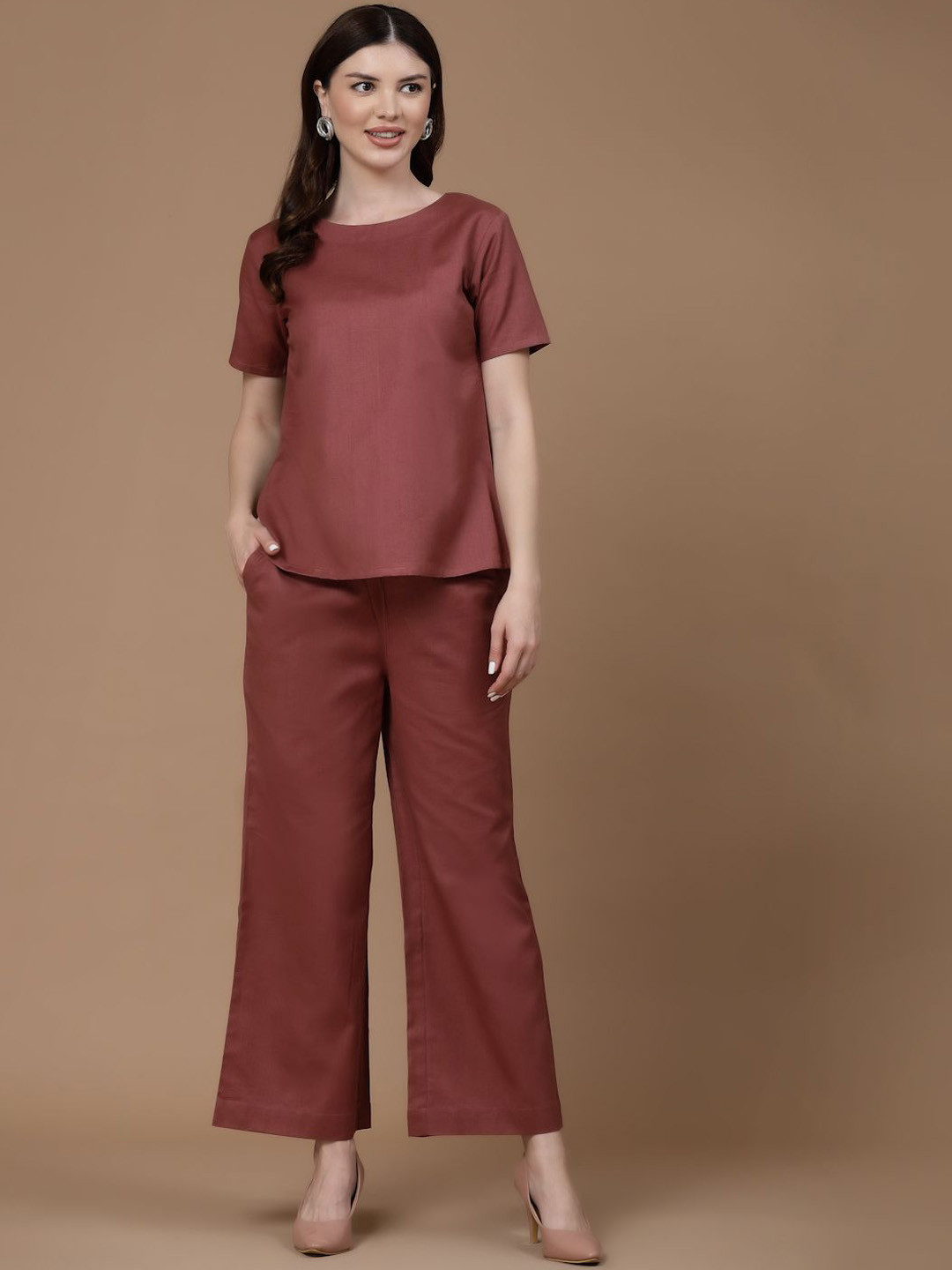 Buy MBeautiful Solid Linen Blend Co Ords - Co Ords for Women 30206331 ...