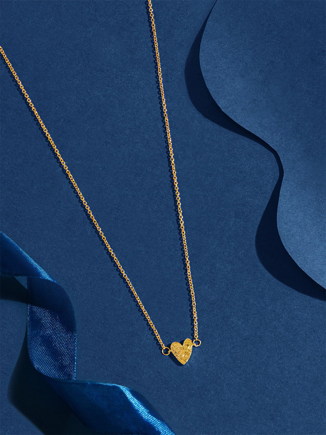 Buy Accessorize 14KT Gold Plated Molten Heart Chain - Necklace And ...